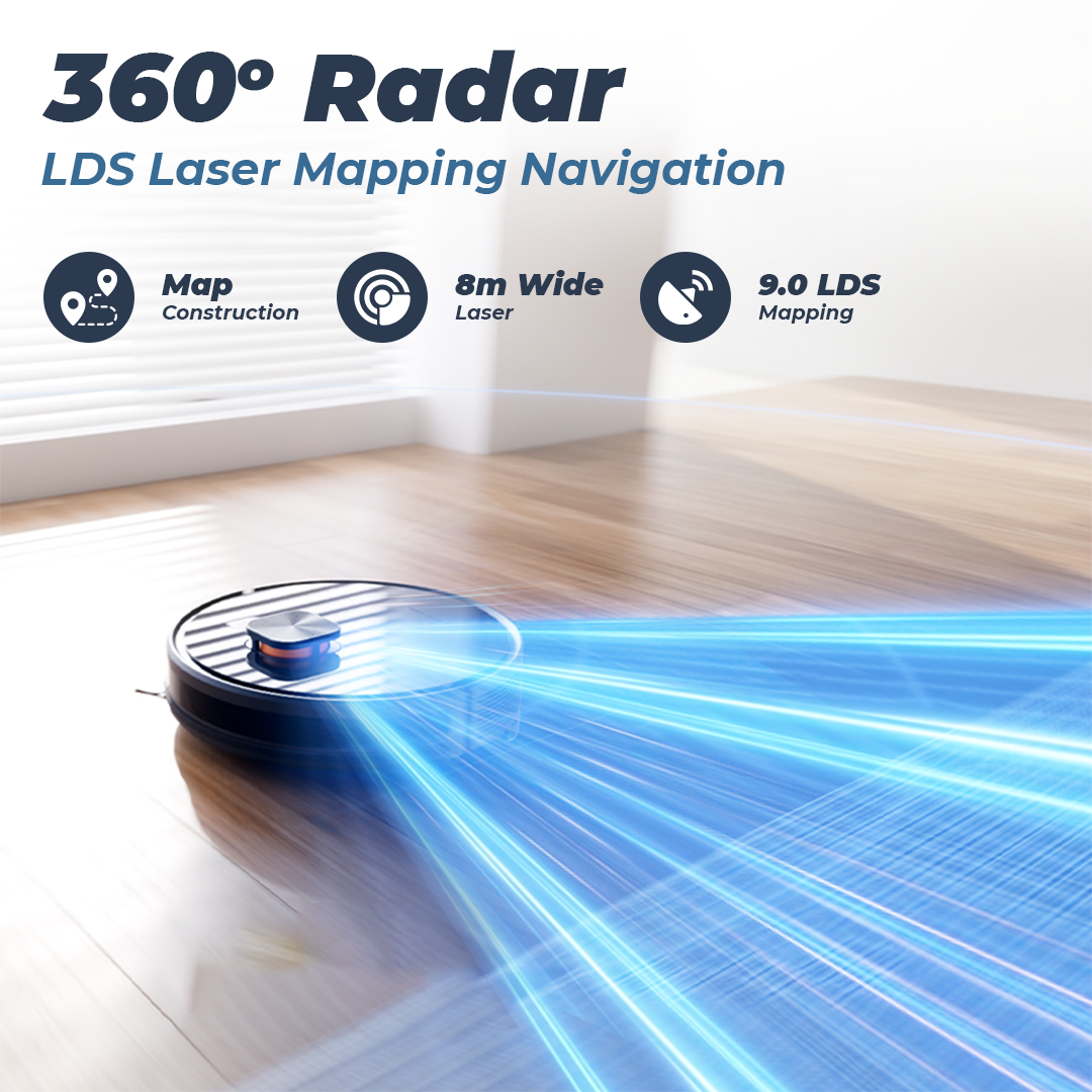 Flexnest 3-in-1 Laser Robot Vacuum Cleaner